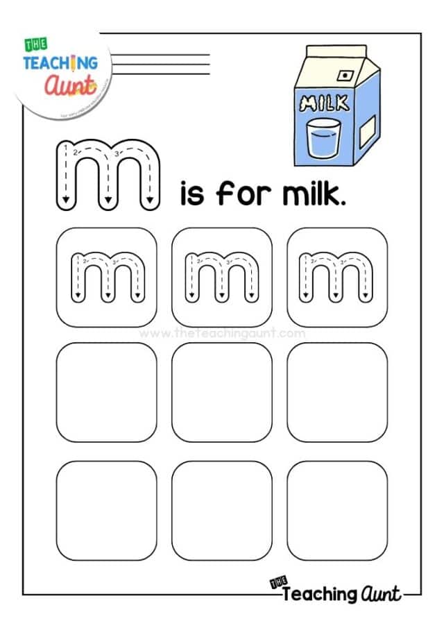 Lowercase Letters Tracing Worksheets - The Teaching Aunt
