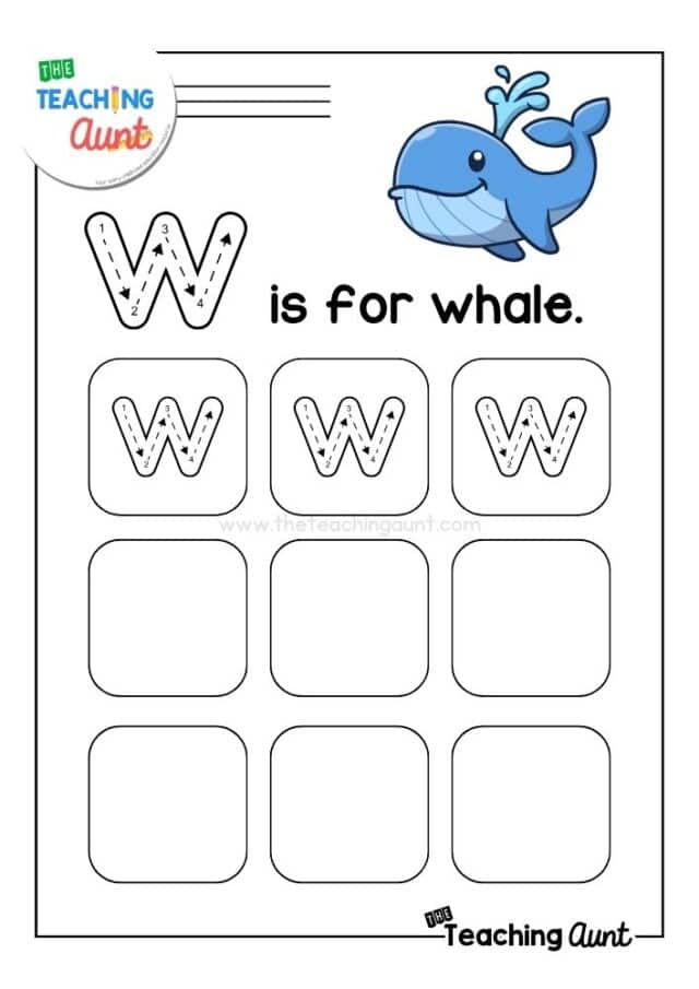 Lowercase Letters Tracing Worksheets - The Teaching Aunt