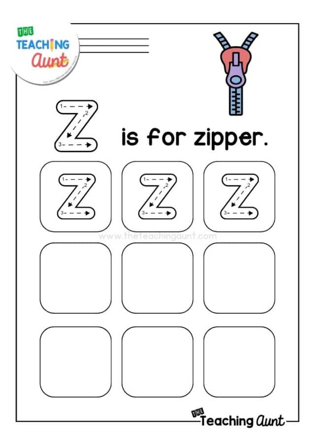 Lowercase Letters Tracing Worksheets - The Teaching Aunt