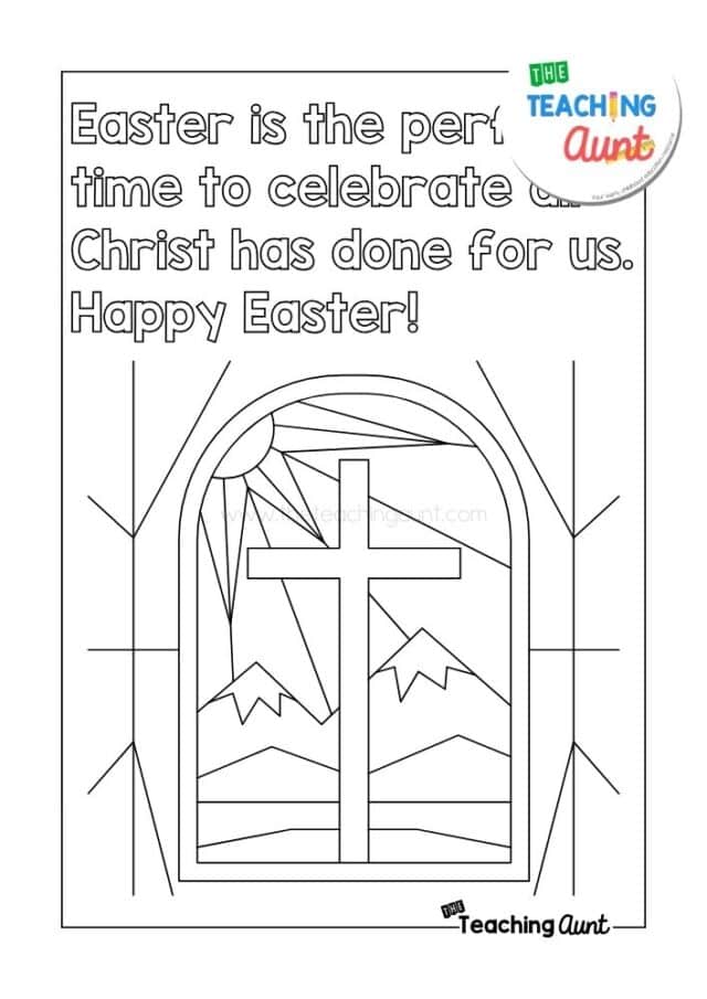 Easter Coloring Pages - The Teaching Aunt