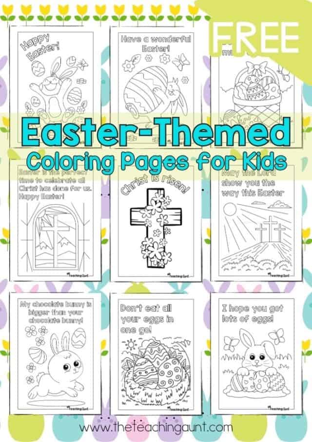Easter Coloring Pages - The Teaching Aunt