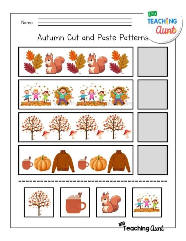 Pattern Worksheets - The Teaching Aunt