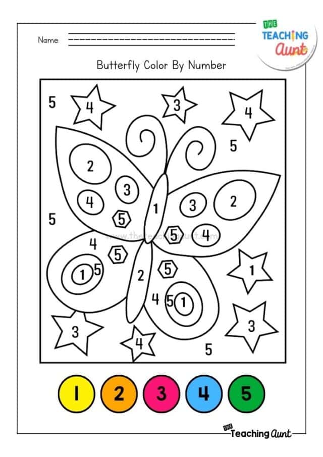 Math Worksheets for Kindergarten - The Teaching Aunt