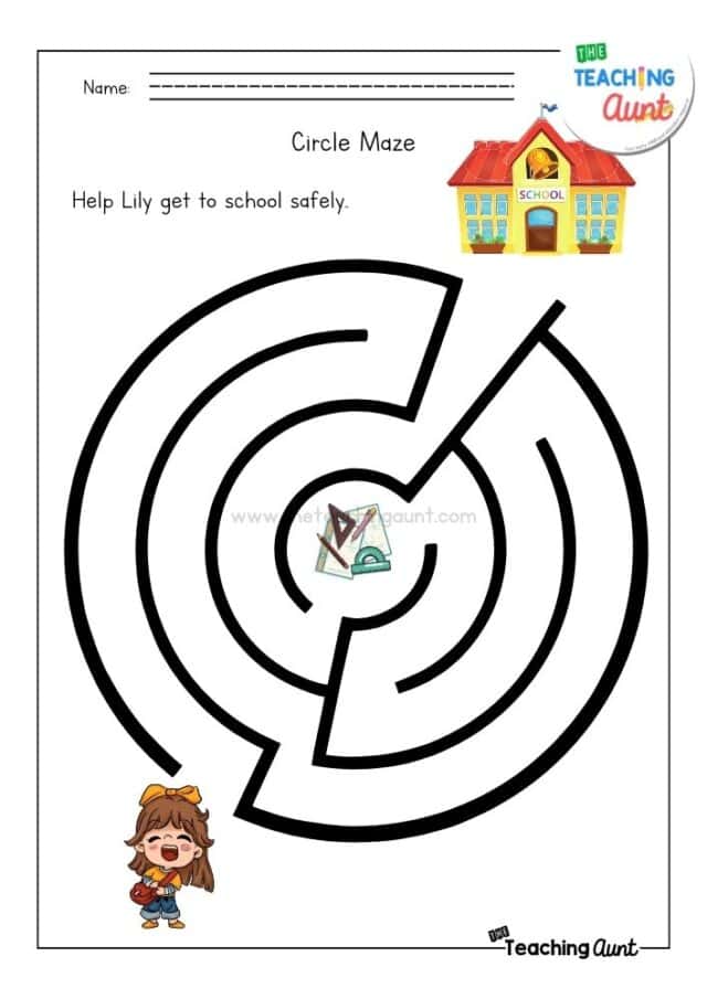 Math Worksheets for Kindergarten - The Teaching Aunt