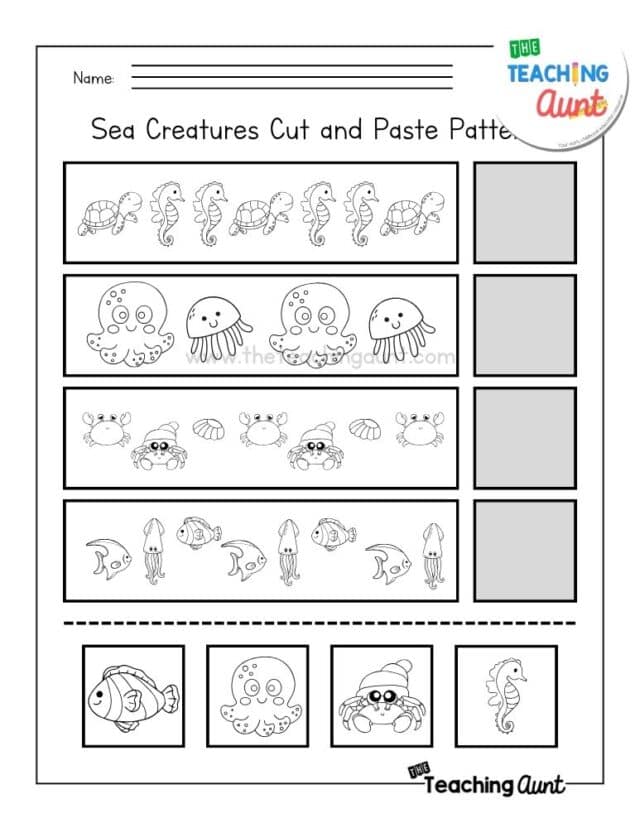 Pattern Worksheets - The Teaching Aunt