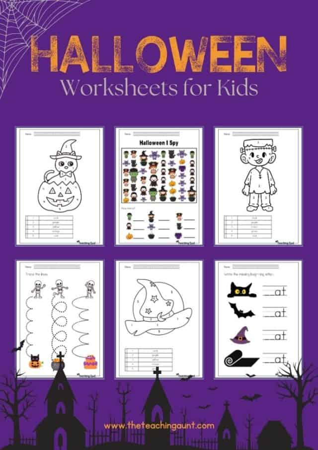 Halloween Worksheets - The Teaching Aunt