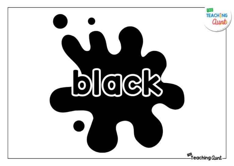 Colors Flashcards - The Teaching Aunt