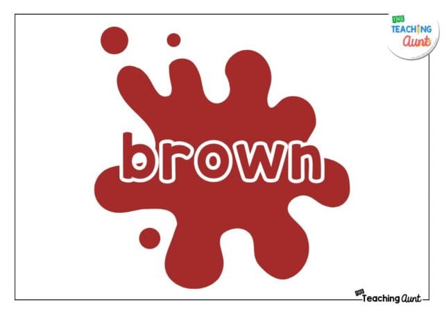 Colors Flashcards - The Teaching Aunt