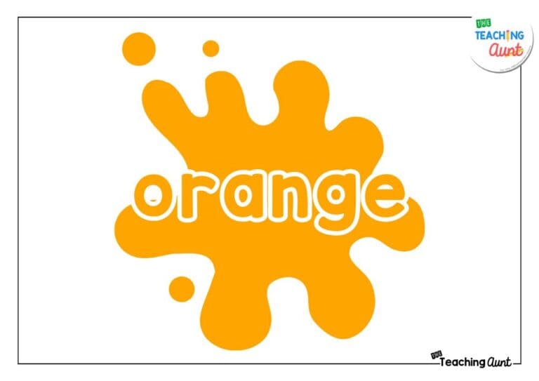 Colors Flashcards - The Teaching Aunt