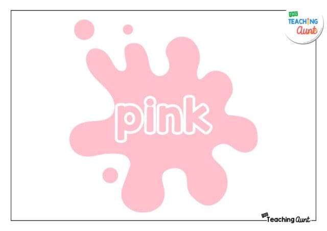 Colors Flashcards - The Teaching Aunt