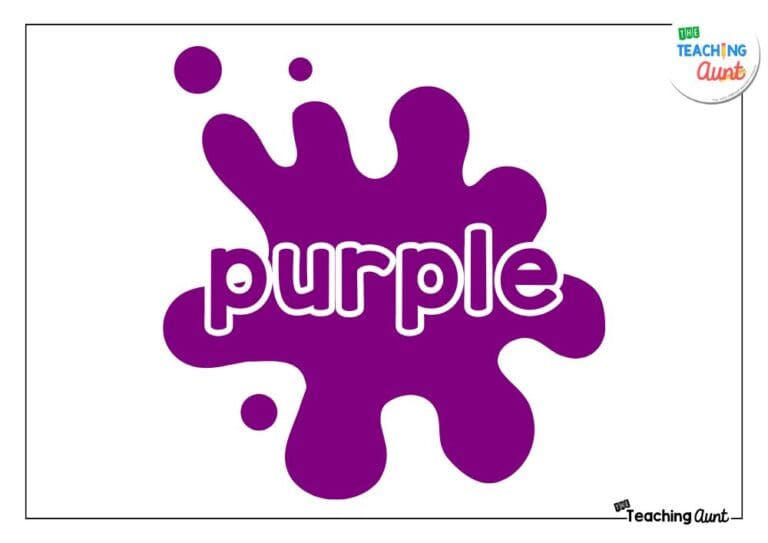 Colors Flashcards - The Teaching Aunt