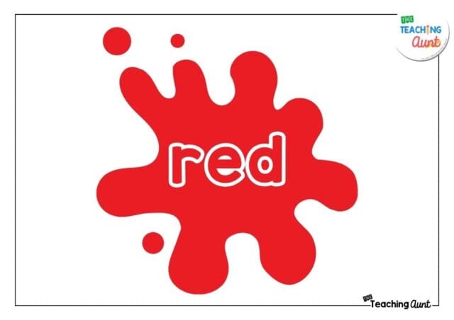Colors Flashcards - The Teaching Aunt