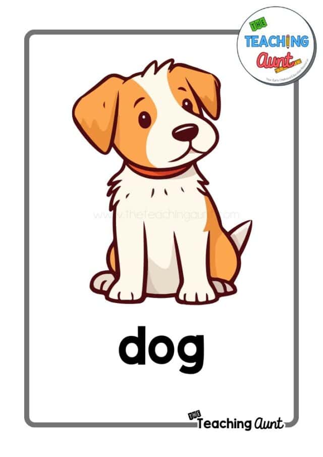 Animal Flashcards - The Teaching Aunt