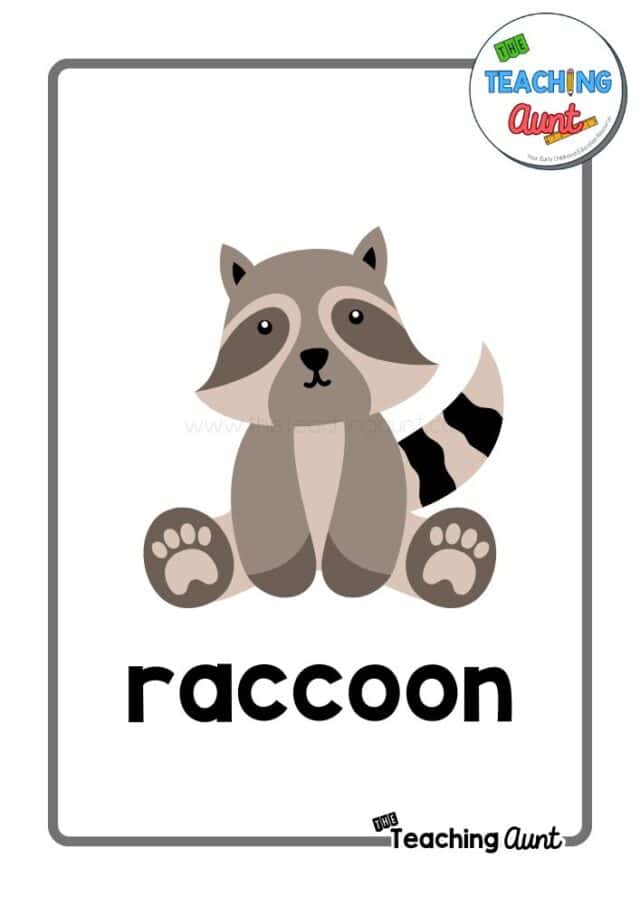 Animal Flashcards - The Teaching Aunt