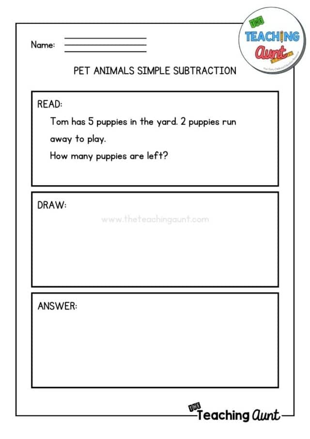 Animals Worksheets - The Teaching Aunt