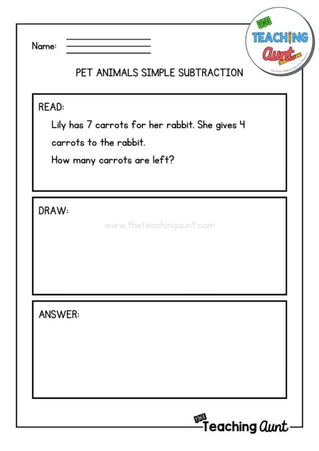 Animals Worksheets - The Teaching Aunt