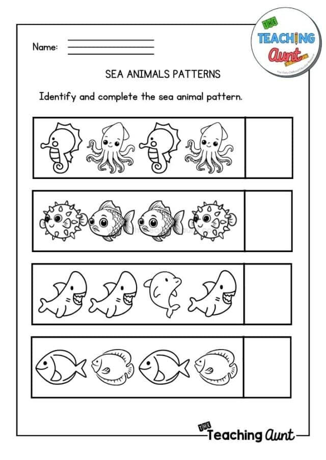 Animals Worksheets - The Teaching Aunt