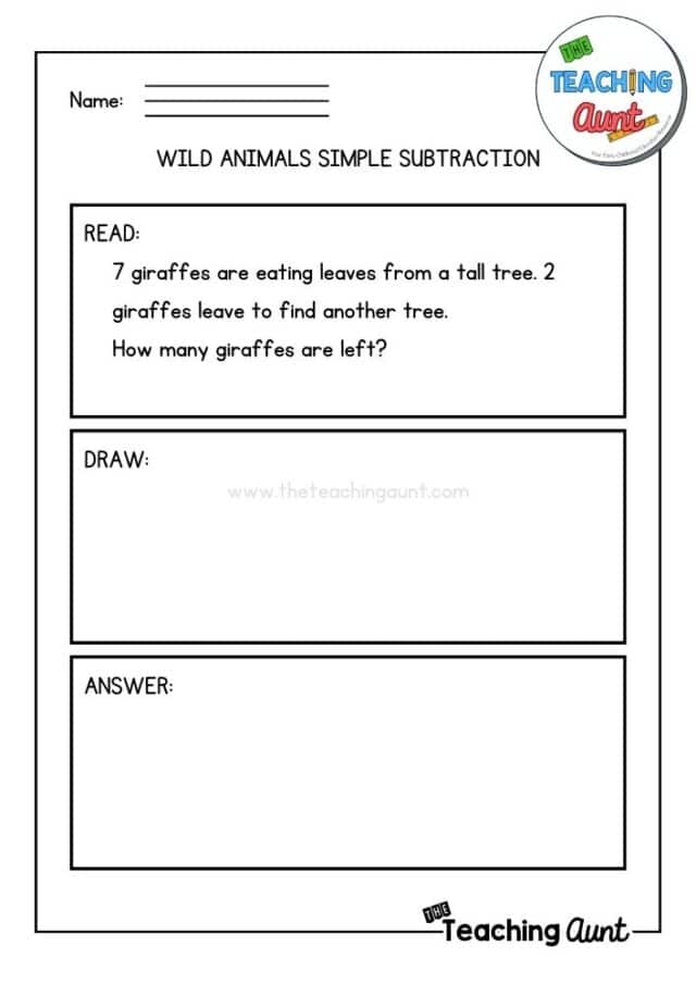 Animals Worksheets - The Teaching Aunt