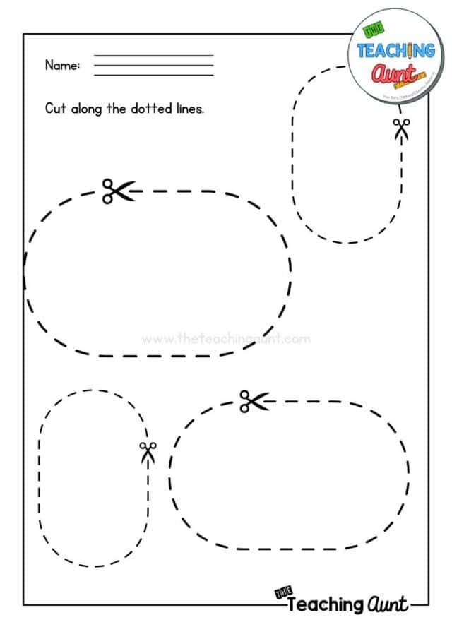 Cutting Worksheets - The Teaching Aunt