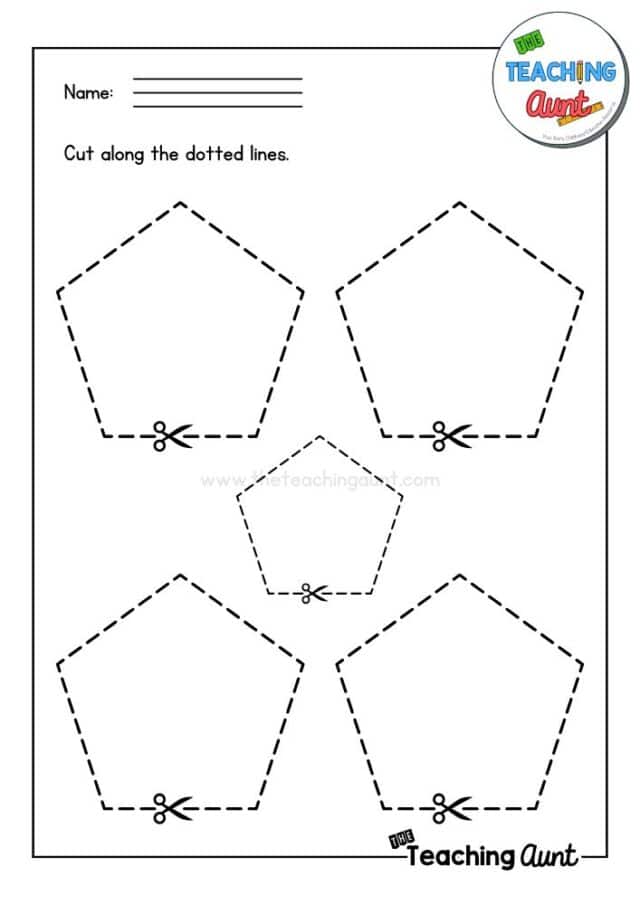 Cutting Worksheets - The Teaching Aunt