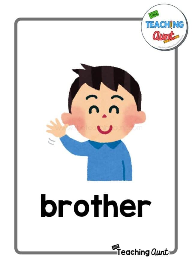 Family Flashcards - The Teaching Aunt