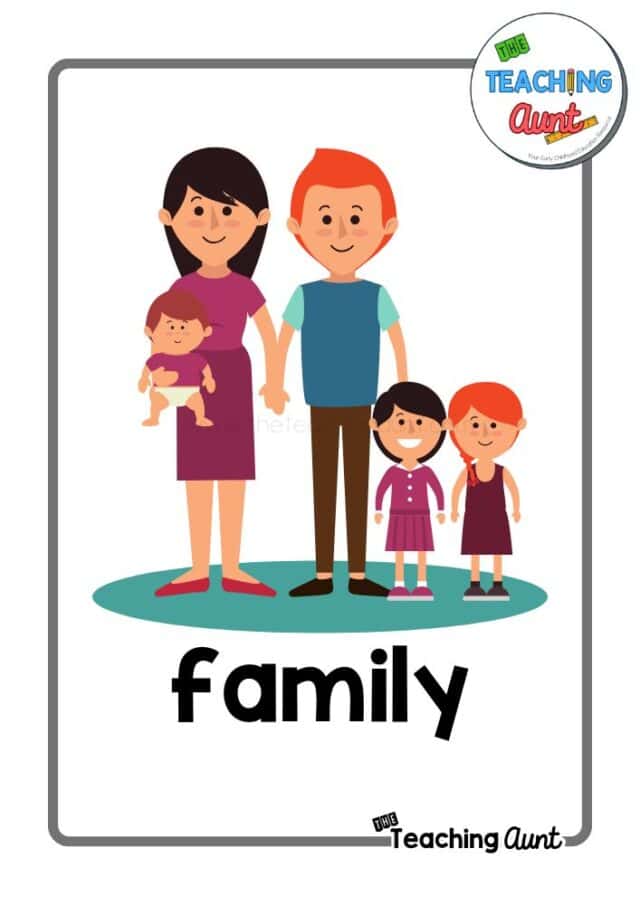 Family Flashcards - The Teaching Aunt