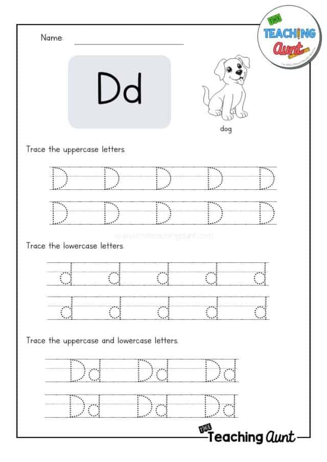 Free Alphabet Worksheets - The Teaching Aunt