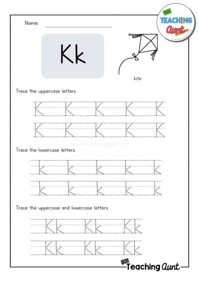Free Alphabet Worksheets - The Teaching Aunt